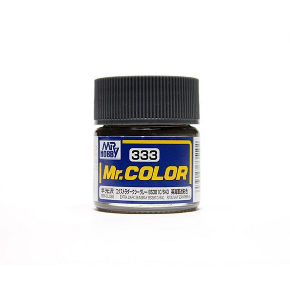 Mr.Color C333 Extra Dark Sea Gray BS381C/640 Semi-Gloss (10ml) | Lazada ...