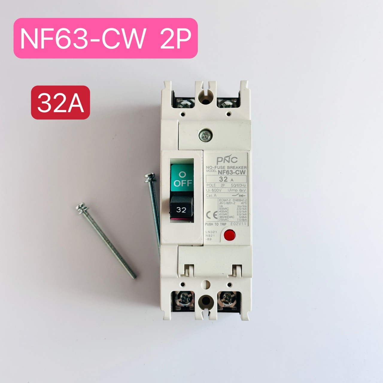 เบรกเกอร์ NF63-CW 2P 32A,40A,50A,63A | Lazada.co.th