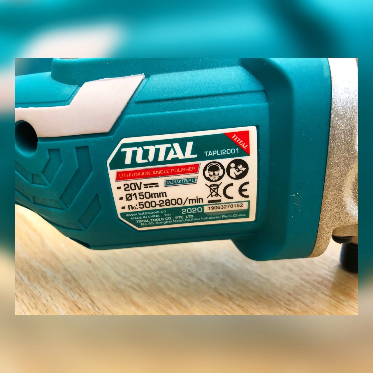 TOTAL เครื่องขัดสีรถแบตไร้สาย รุ่น TAPLI 2001 (รวมแบต 2 แอมป์+แท่นชาร์จ ...