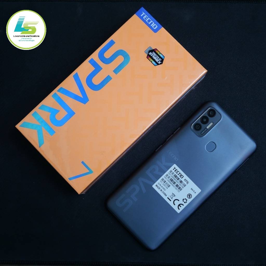โทรศัพท์มือถือ TECNO Spark7 (3GB+64GB) แบตเตอรี่ 6000mAh หน้าจอ 6.5 ...