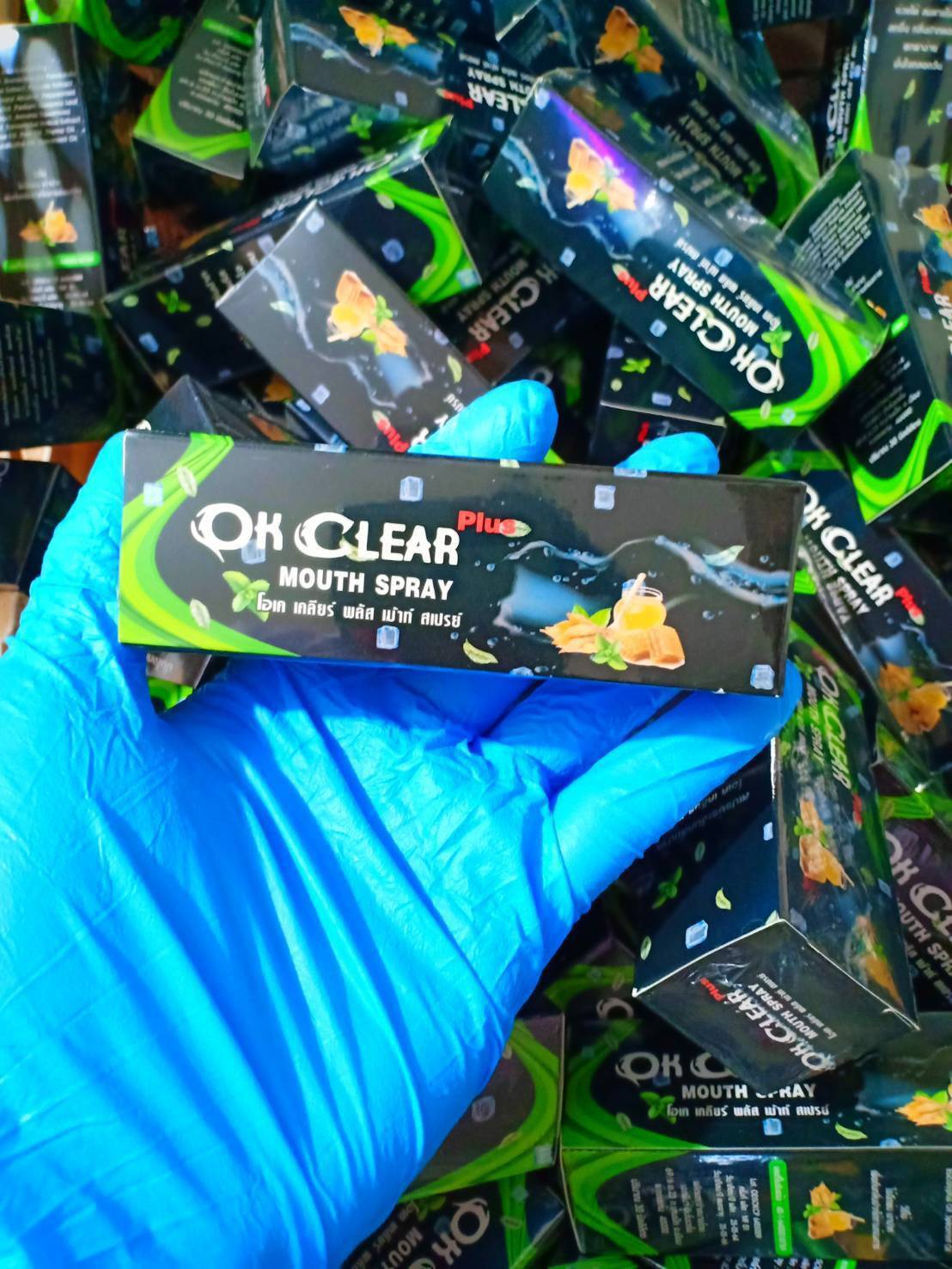 OK CLEAR เมาท์สเปร์ สเปร์พ่นคอ พรอโพลิส กระชายขาว 30 ml ลดกลิ่นปาก ...