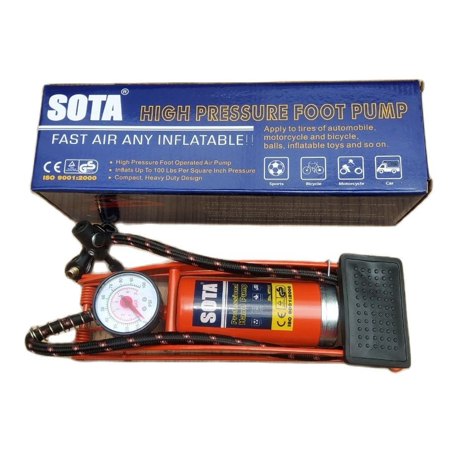 SOTA สูบลมแบบเท้าเหยียบ ท่อเดี่ยว High pressure Foot Pump ส่งเร็ว-ทันใช้ - NN.TOOLS AND HARDWARE ...
