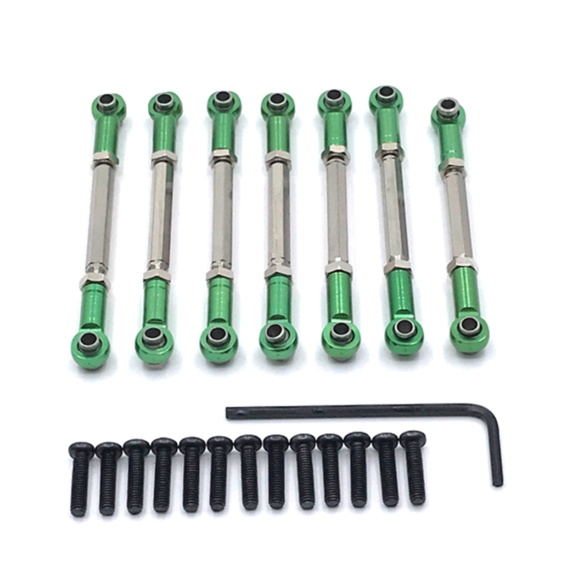 [COD][จัดส่งฟรี]Metal Linkage Servo Pull Rod Steering Tie Rod Set for ...