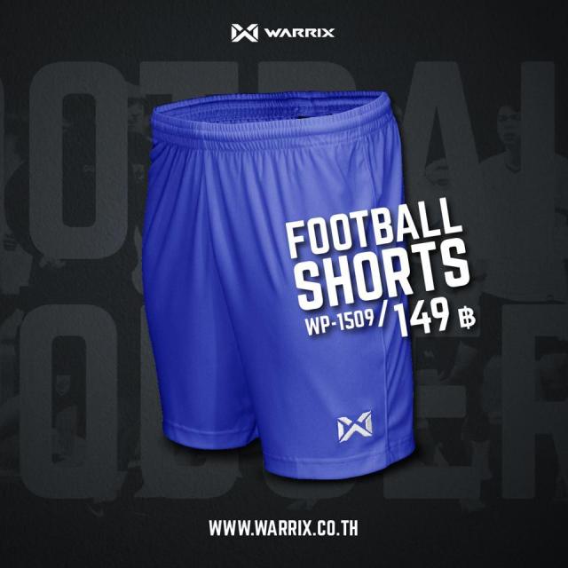WARRIX Warrix กางเกงฟุตบอล WP-1509-น้ำเงิน ผ้านุ่มไม่บาง หาส่วนลด
