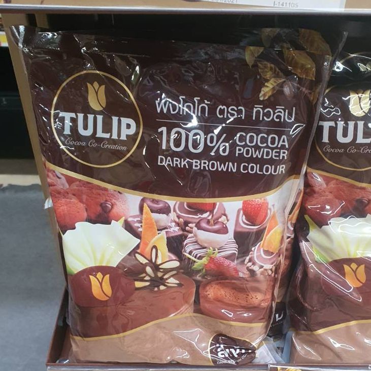 โกโก้ผง ทิวลิป cocoa powder tulip 500 กรัม ผงโกโก้แท้ 100% โกโก้โกลด์ ...
