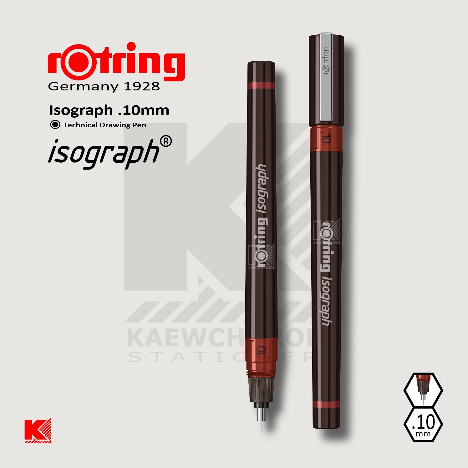 ปากกาเขียนแบบ Rotring Isograph ขนาด 0.1, 0.2, 0.3 และ 0.5 มม. | Lazada ...
