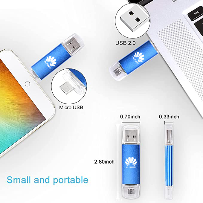 HUAWEI otg USB flash drive USB 2.0 pen drive for android/pc smartphone ...