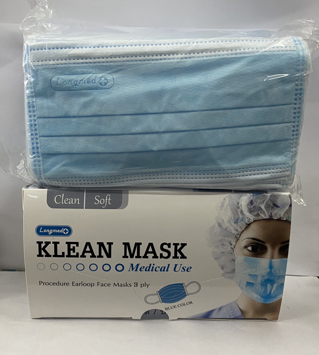 Klean mask หน้ากากอนามัยทางการแพทย์ (สีฟ้า) Medical use (longmed) 1 ...