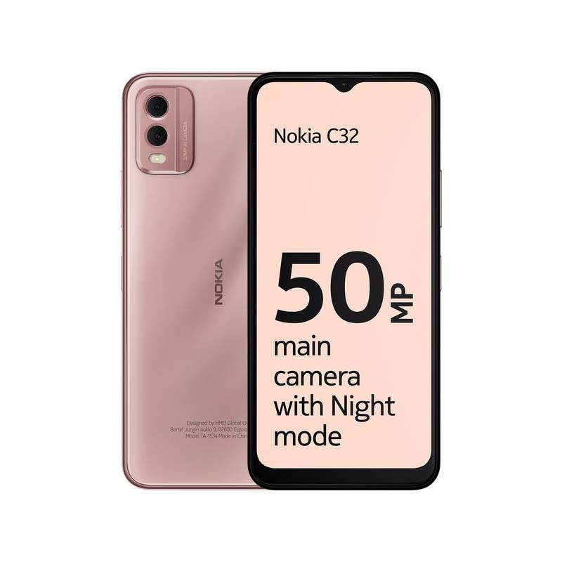 Nokia C32 (4+128GB)โดดเด่นด้วยฝาหลังกระจกนิรภัย(By Lazada Superiphone) | Lazada.co.th