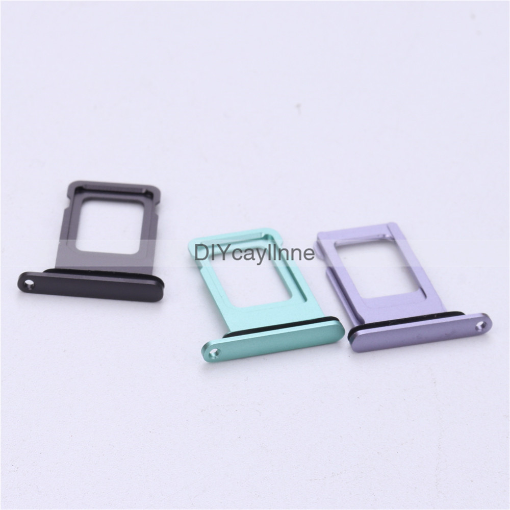 New Original for iPhone 11 Dual Single SIM Card Tray with Rubber Parts ...