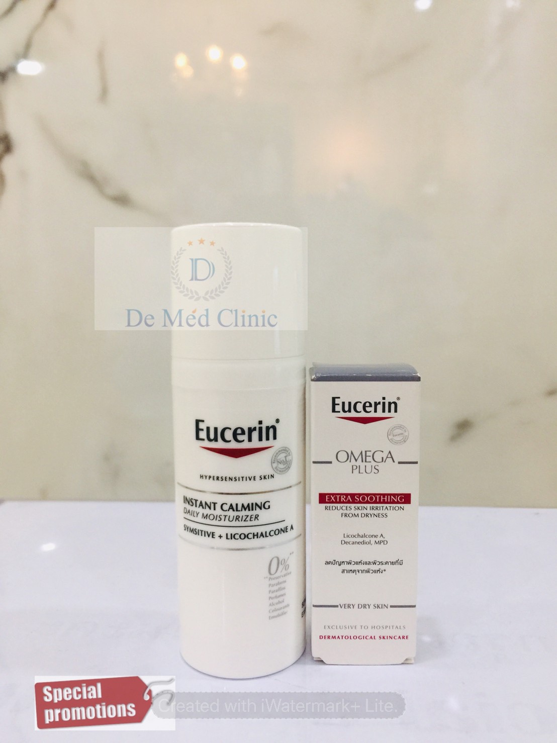 Eucerin Instant Calming Daily Moisturizer 50ml พิเศษแถม Eucerin OMEGA ...