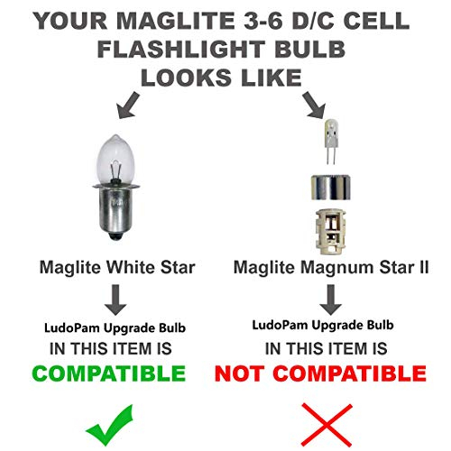 LudoPam Maglite LED Conversion Kit CREE XP-G3 Upgrade Bulb 3 4 5 6 Cell ...