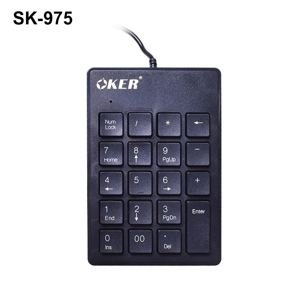 OKER NUMERIC KEYPAD คีย์บอร์ดแป้นตัวเลข | Lazada.co.th