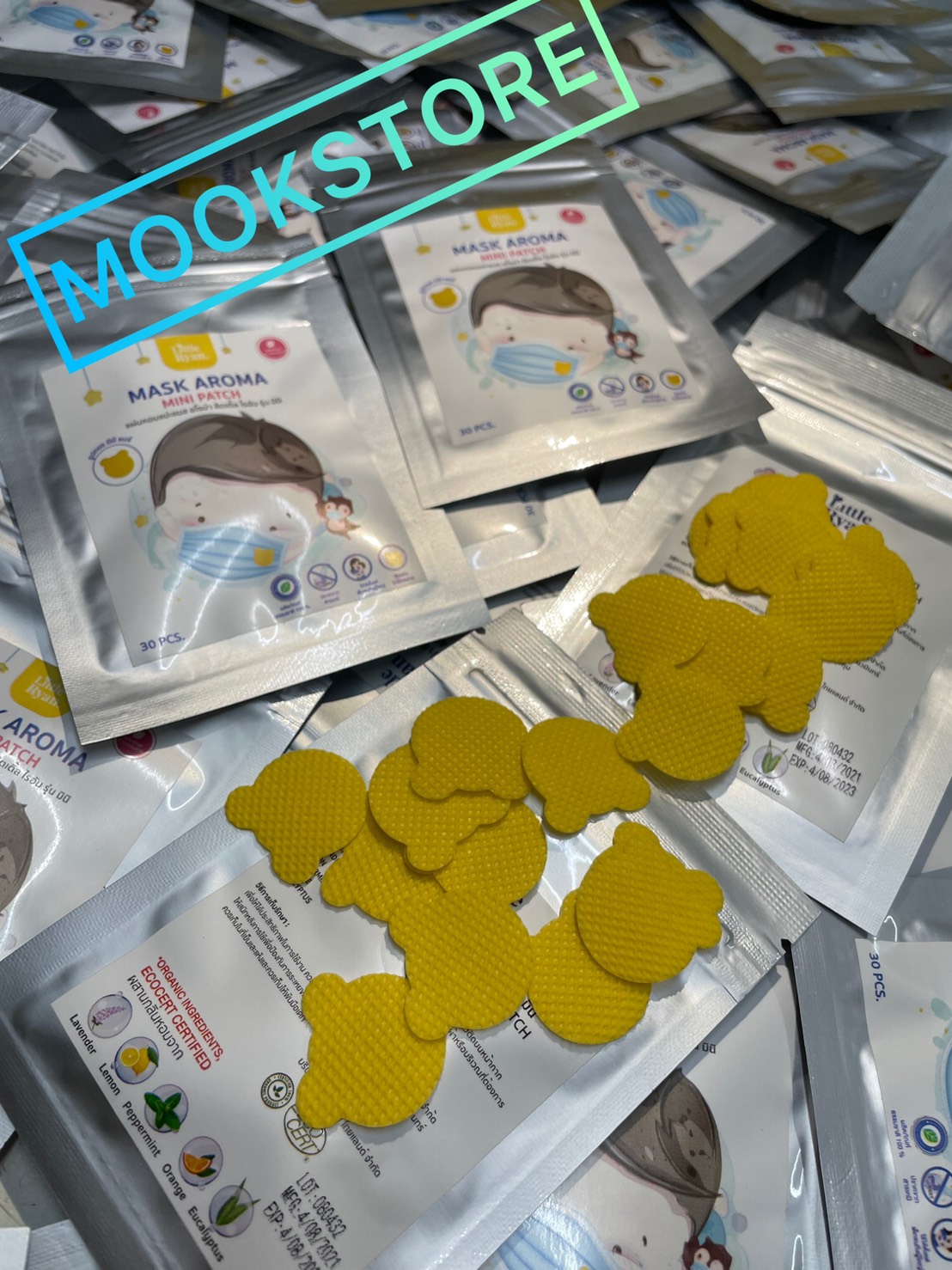 พร้อมส่ง แผ่นหอมติดแมส สติ๊กเกอร์ติดหน้ากากอนามัย ลิตเติ้ล ไรอัน Little ...