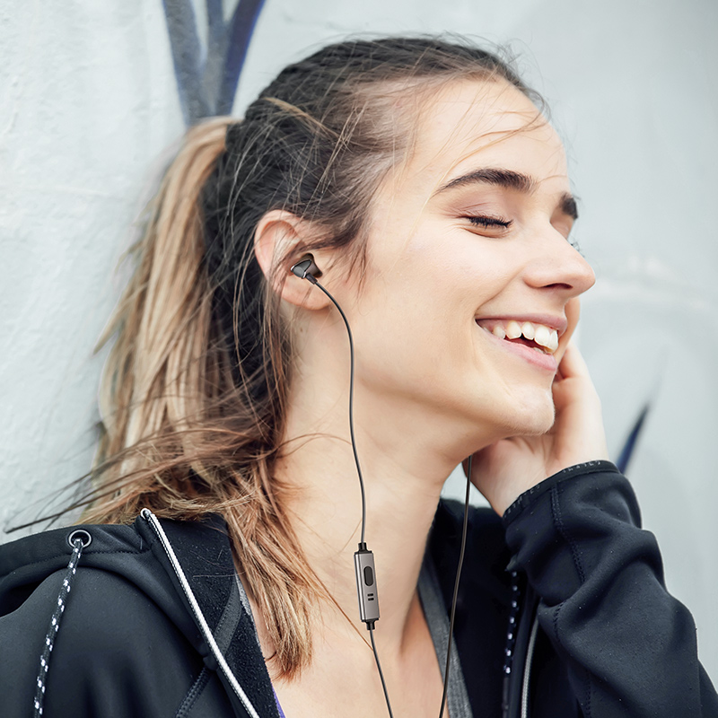 KUULAA Sport Earphone In Ear Earphones Bass Wired Headset 3.5mm Jack ...