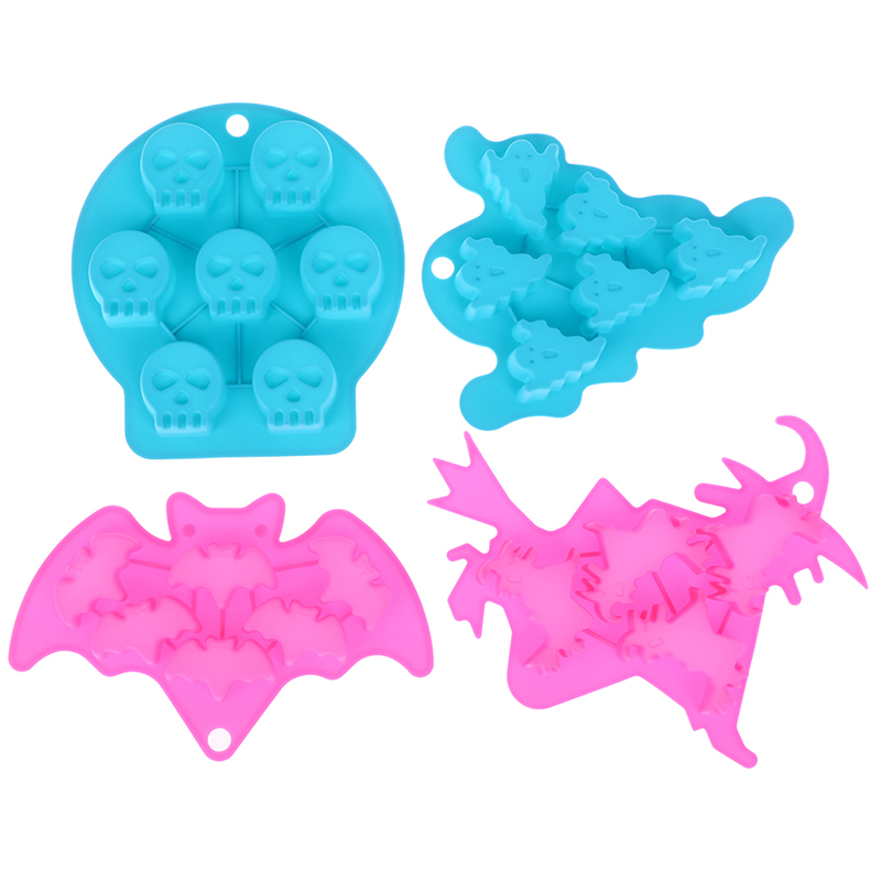 Jiam ???? Hot Sale Halloween Witch Bone Ghost Bat Silicone Mold Fondant ...