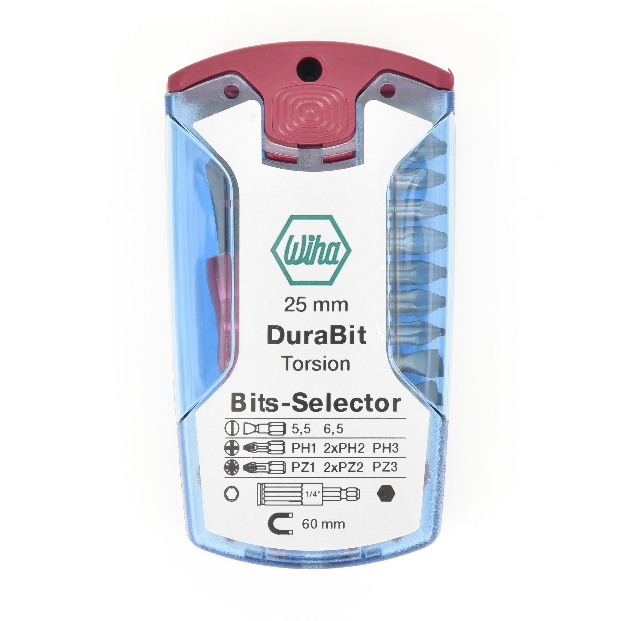 Wiha DuraBit ชุดดอกไขควงแฉก Pozidriv PZ PH แบน, ปลายชุปทังสเตนคาร์ไบด์ ...