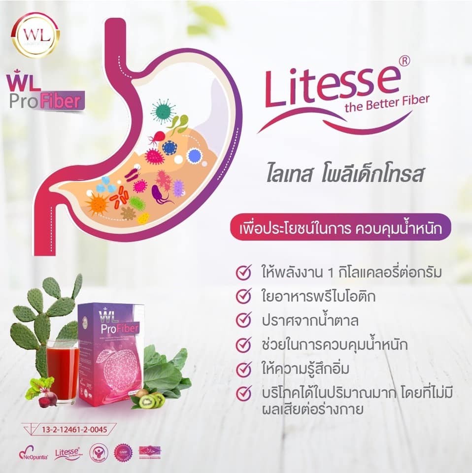 WL ProFiber Detox ดับเบิ้ลยูแอลโปรไฟเบอ ร์ดีท็อกซ์ ดีท็อก ดีท็อกสำไส้ ดีท็อกซ์ลดพุง ไฟเบอร์ ...