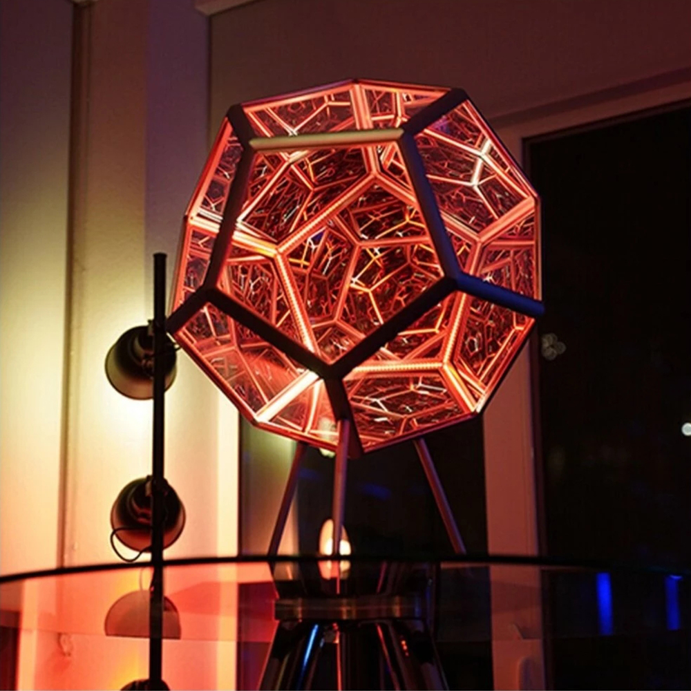 2021 Infinity Dodecahedron Creative Cool Color Art Light Night Light ...