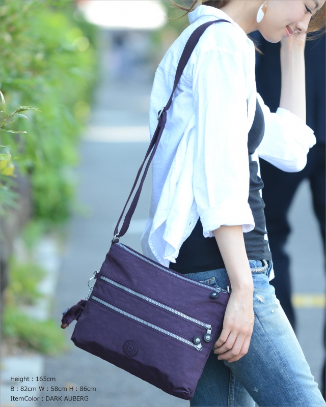 KIPLING SHOP ของแท้เบลเยี่ยม กระเป๋าสะพาย Kipling Alvar Pink Orchid ...