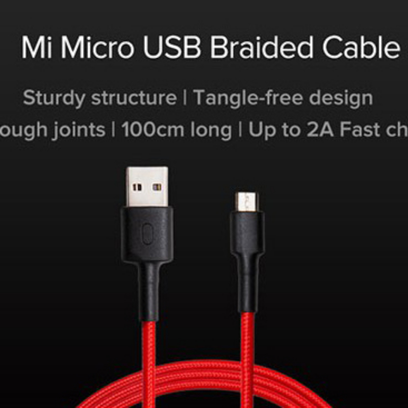 ส่งจากไทย???? ประกัน 6 เดือน????Mi Braided USB Type-C Cable 100cm สายชาร์จไทป์ซี ยาว 1 เมตร - D ...