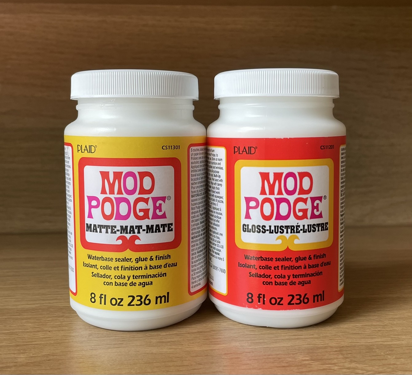 กาว MOD PODGE ( แพ็คคู่ถูกกว่า ) สำหรับงานเดคูพาจ สูตรเคลือบด้าน MATTE ...