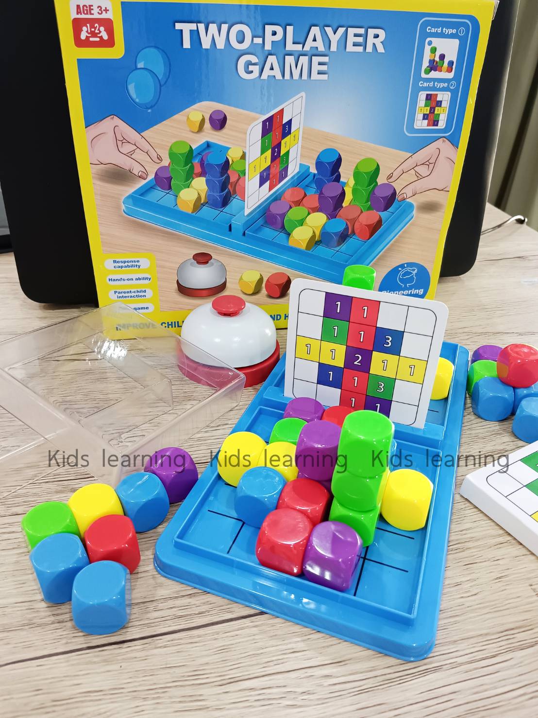 👑พร้อมส่งจากไทย👑Two-Player Game เกมส์แข่งเรียงบล็อก เกมส์ครอบครัว เกมส์ ...