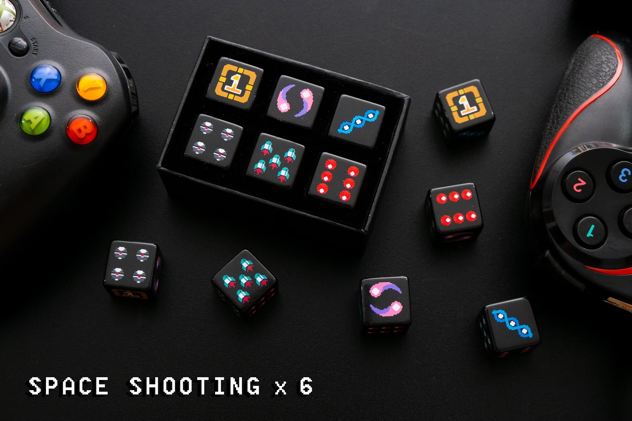 Retro Game Dice D6 Dice Set | Space Shooting Dice | Christmas Gift ...