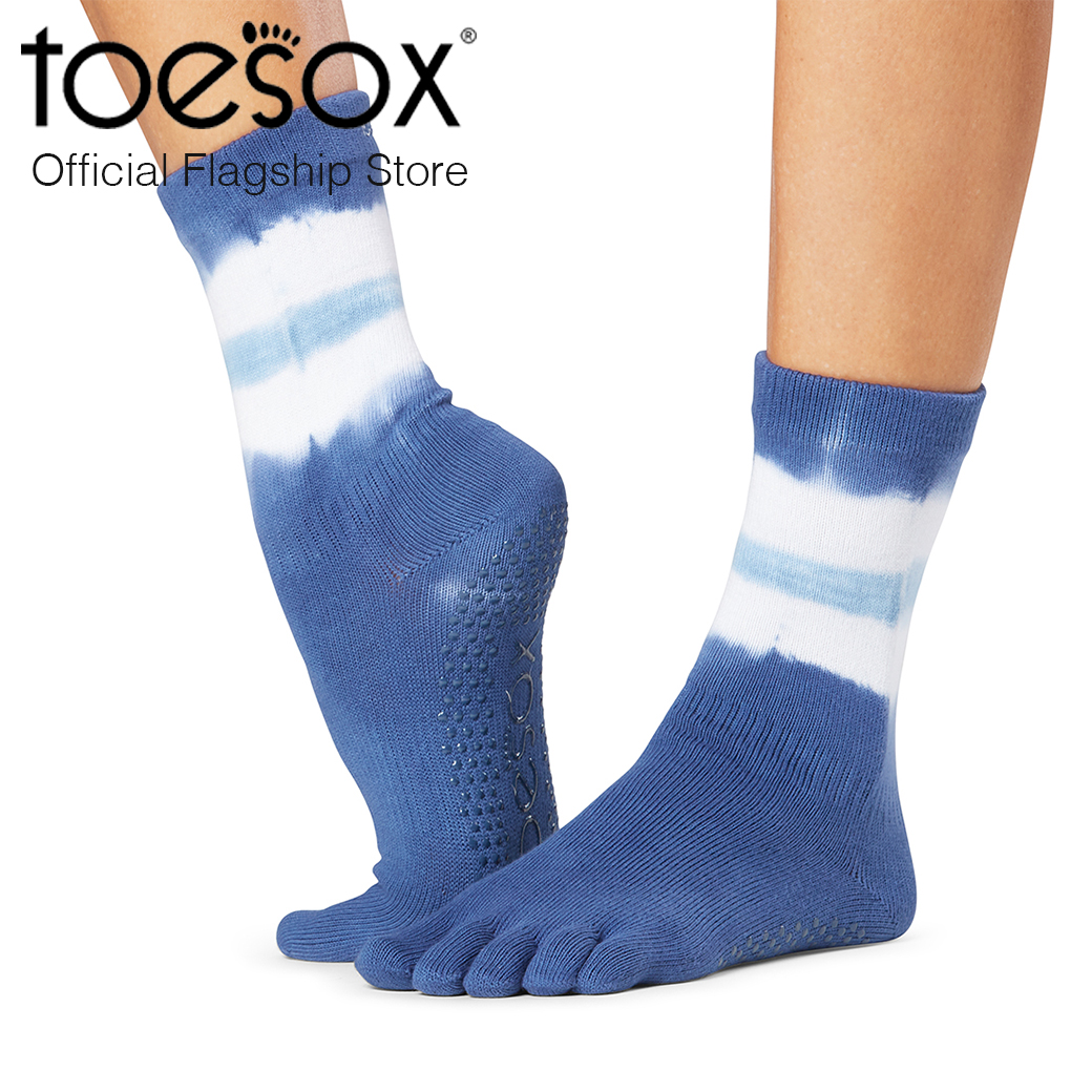 ToeSox Grip Full Toe Crew ถุงเท้ากันลื่นปิดนิ้วเท้า Crew Deepwater ...