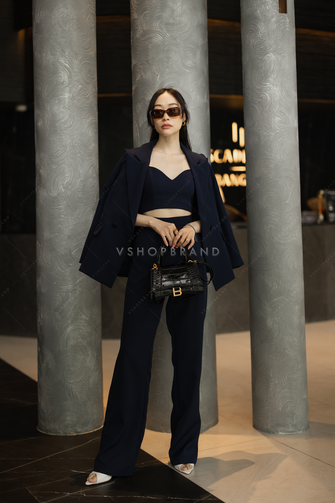 VShop ???????? Set สูท 3ชิ้น 1, สูท 2,สายเดี่ยว crop 3,กางเกงขายาว เอว ...