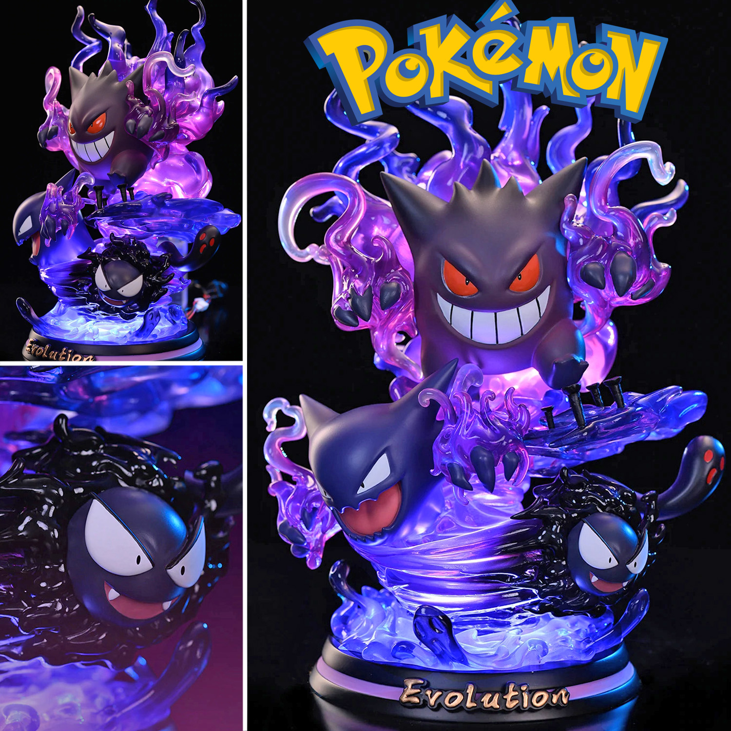 Figure ฟิกเกอร์ MFC Studio จากการ์ตูนเรื่อง Pokemon Evolution of Gengar ...