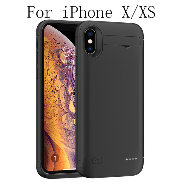 Battery Case For iphone XR X XS Max Slim Power Bank Charing Case For ...
