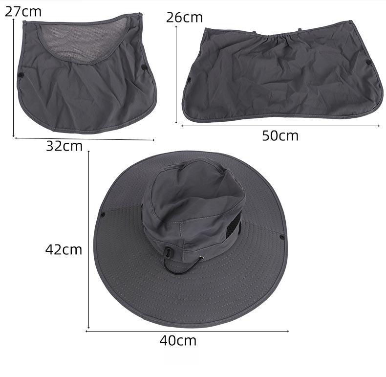 360 Degree Solar Uv Protection Outdoor Summer Sun Hats Protection Neck ...