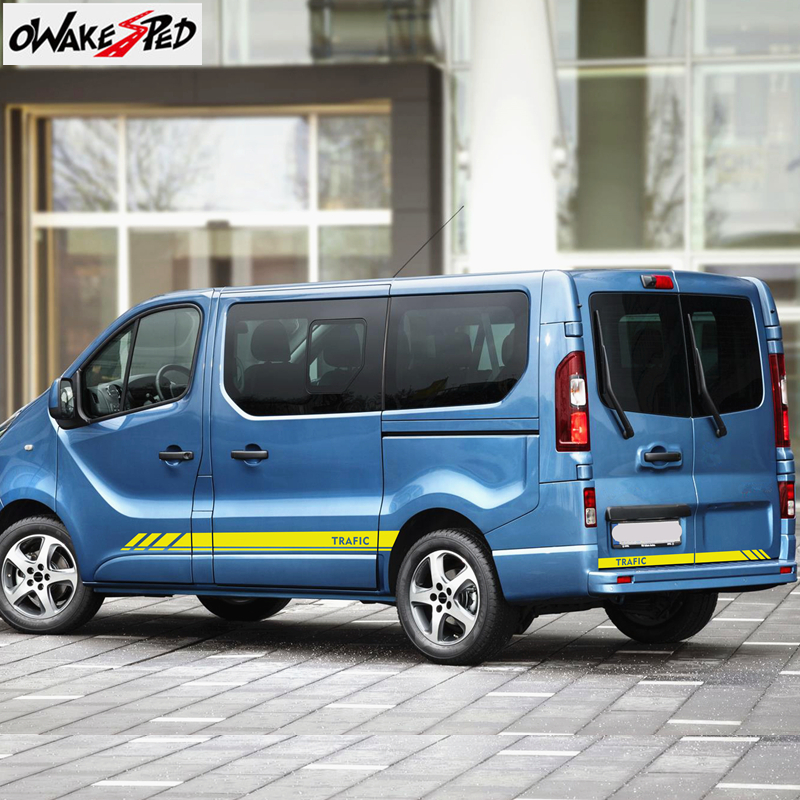 3pcslot Sport Stripes Stickers Car Both Side Skirt Door Decor Decals ...