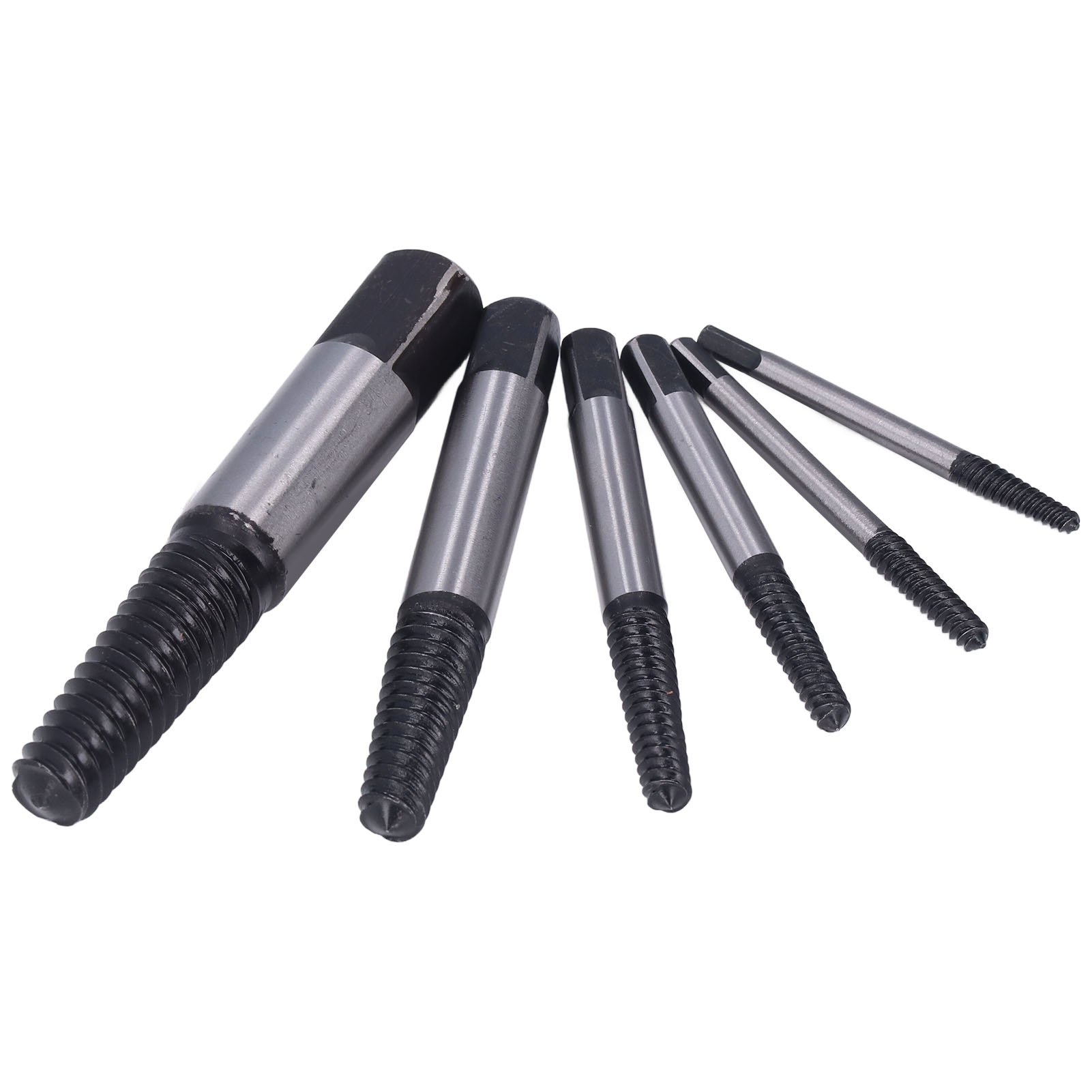 6Pcs Screw Extractor ที่มีประสิทธิภาพ Fast Carbon Steel น้ำหนักเบาแบบ ...