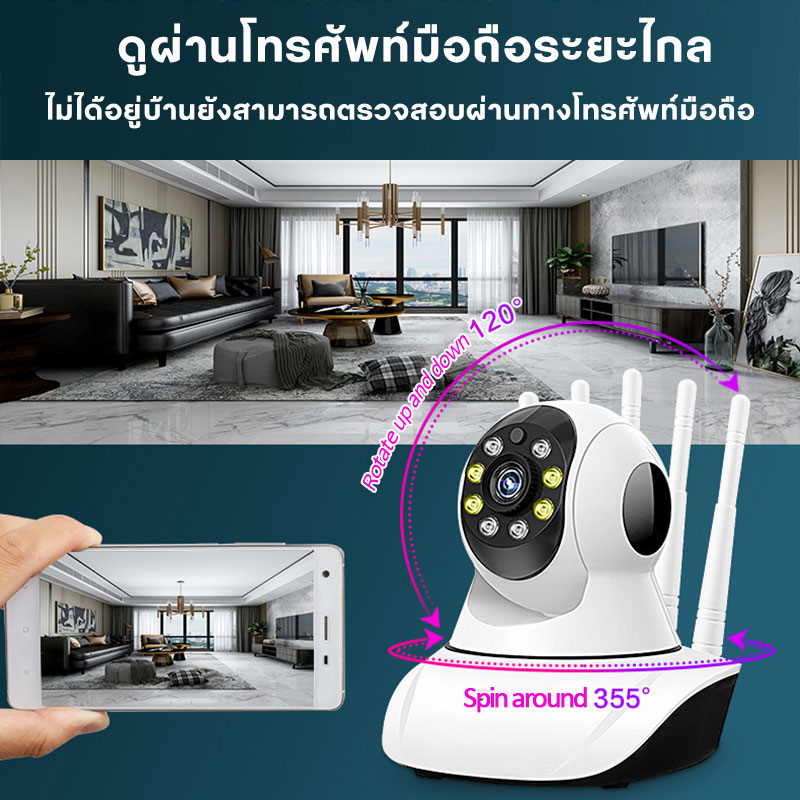 รับประกันหนึ่งปีกล้องวงจรปิด 360 wifi V380 กล้องวงจรปิดไร้สาย 6ล้าน ...
