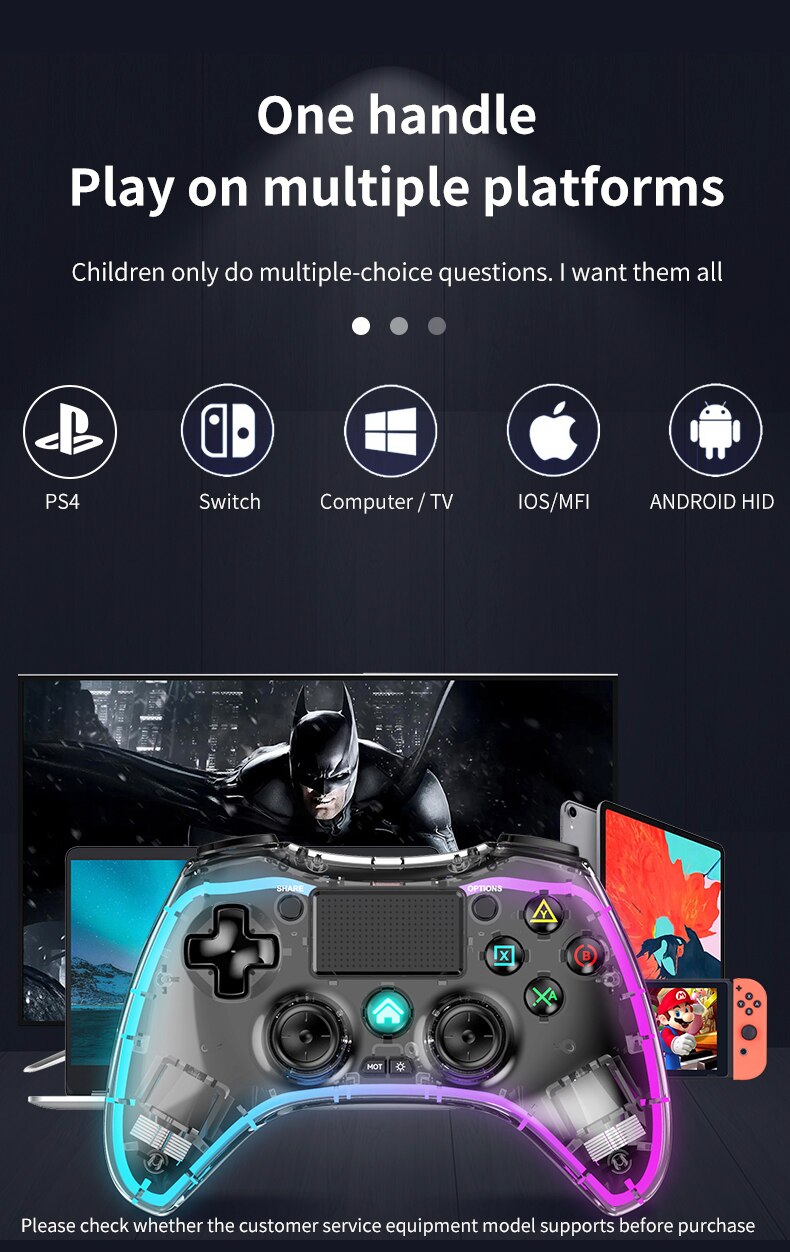 จอย bluetooth PS4SlimPro และ PS3 PC Android IOS Nintendo Switch เป็น ...