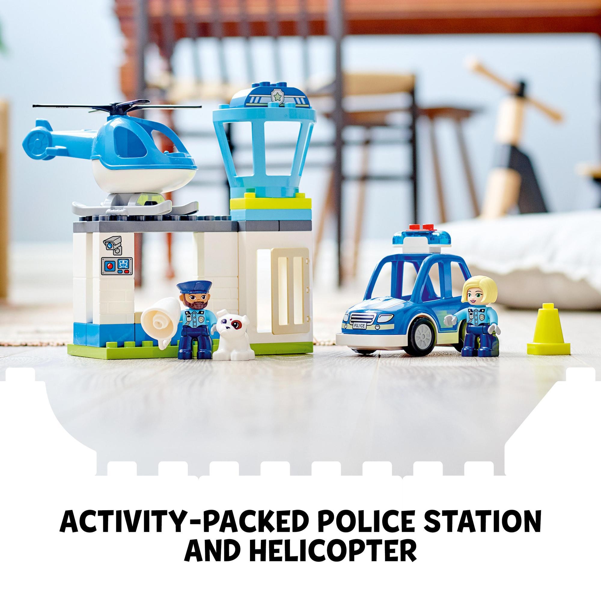 LEGO DUPLO 10959 Rescue Police Station Helicopter Building Toy (40 ...