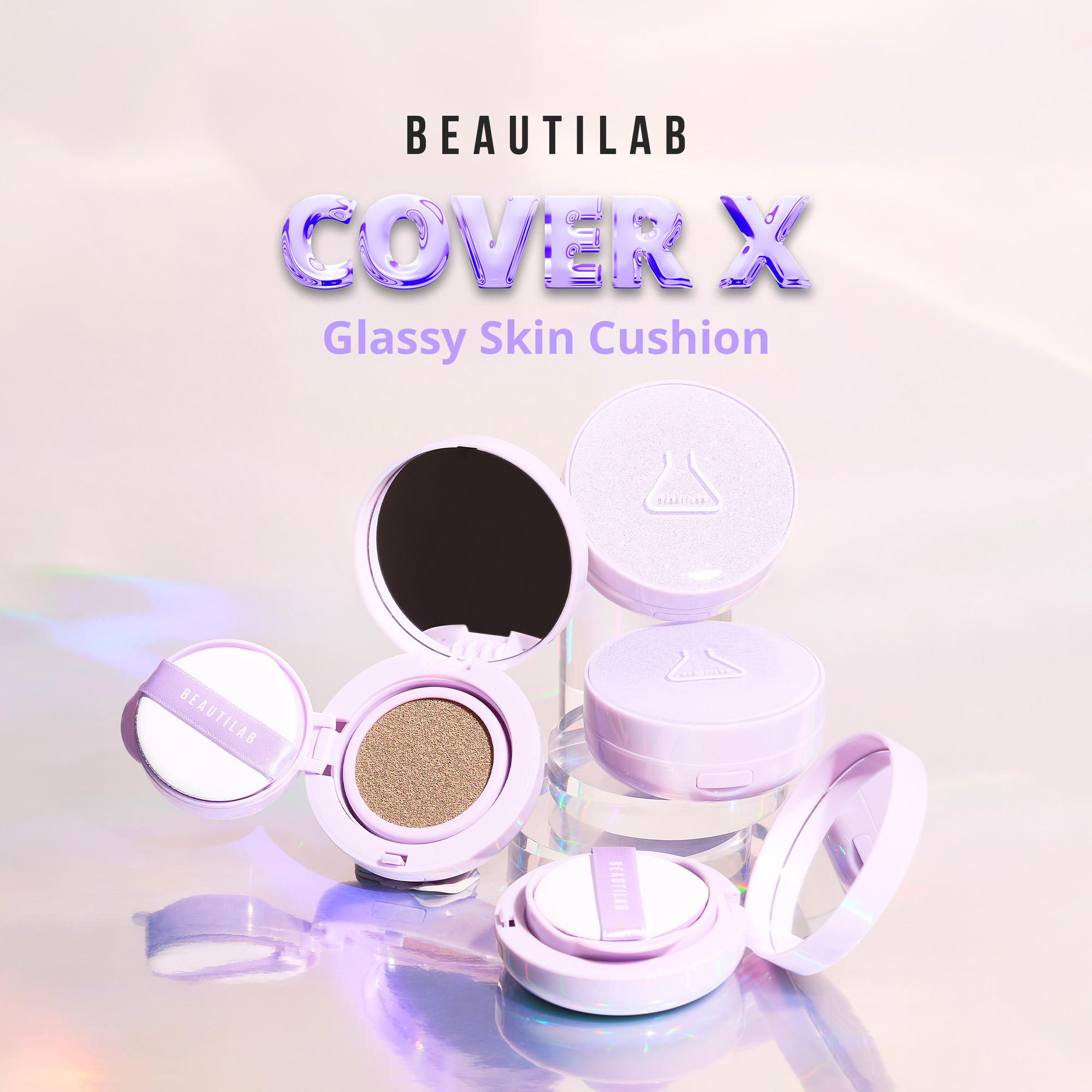 Beautilab CoverX Glassy Skin Cushion คุชชั่นเนื้อ Semi-Matte ปกปิด คุม ...
