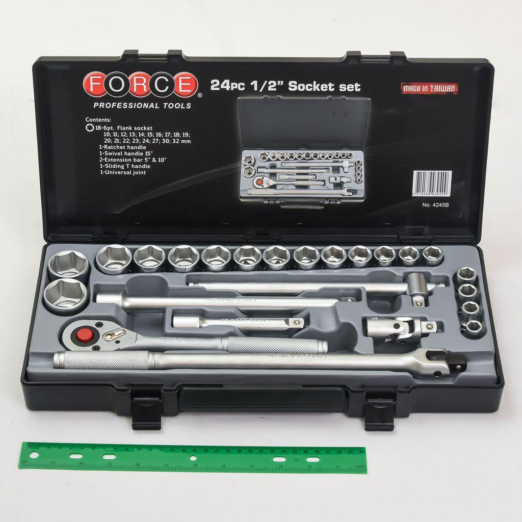 FORCE บล็อคชุด 4245B 24PC 1/2 SOCKET SET | Lazada.co.th