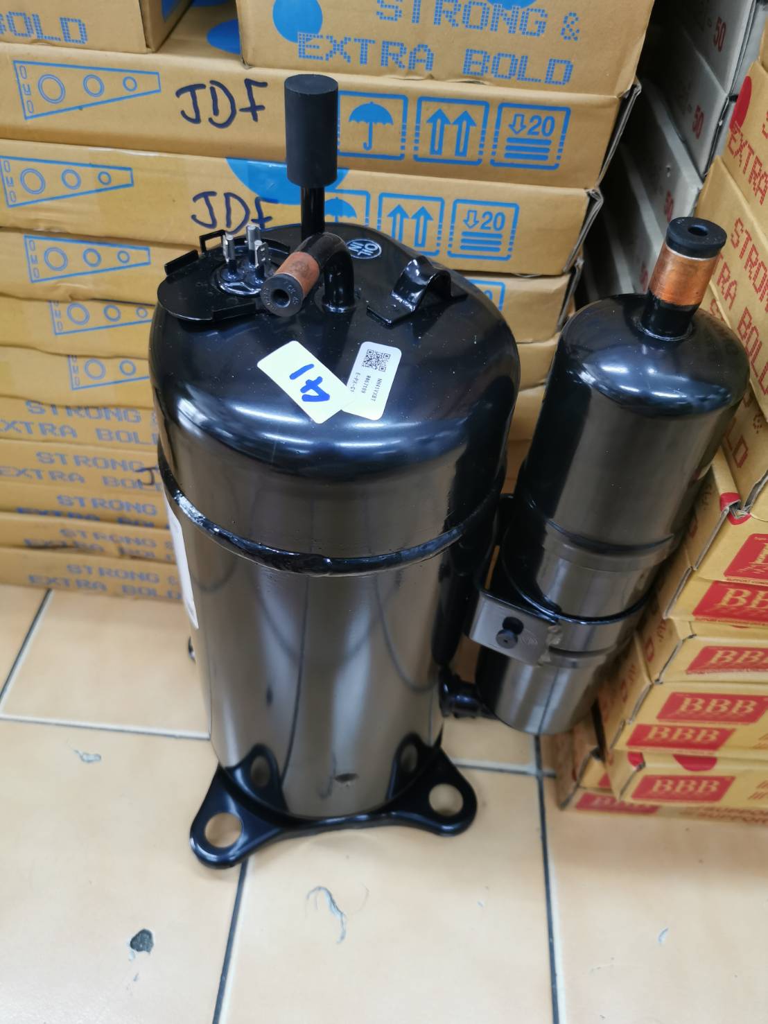 คอมเพรสเซอร์ มิตซู โรตารี่ Mitsubishi Rotary NH-41 25000 BTU R-22 220 ...