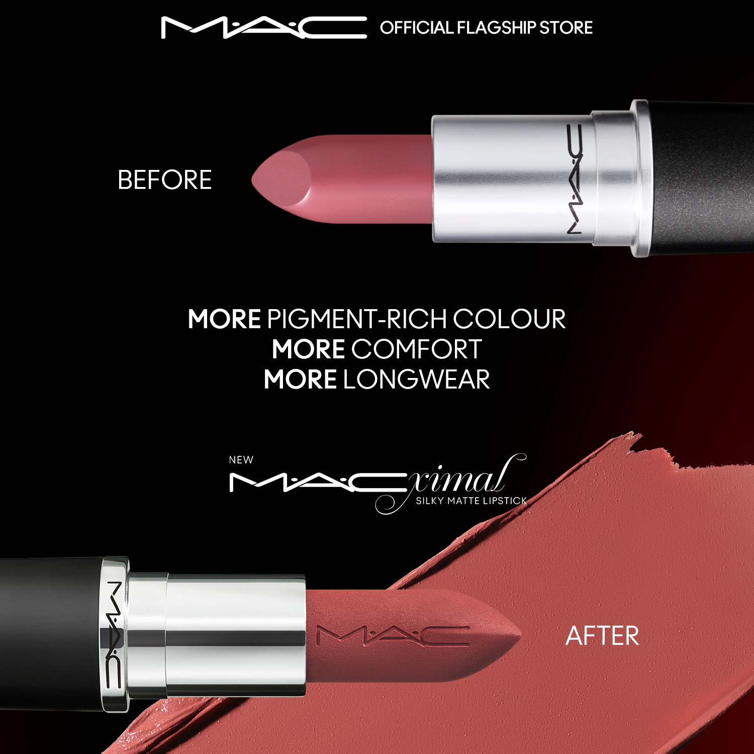 MAC MACXIMAL MATTE MINI LIPSTICK 1.7GM แมค ลิปสติก MACXIMAL MATTE MINI ...