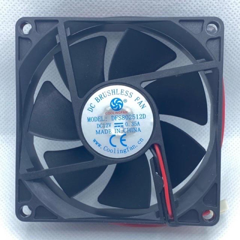 พัดลม DC FAN 12V. ความสูง 3นิ้ว (80mm.) Cooling Fan | Lazada.co.th