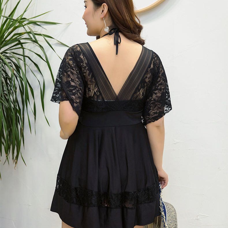 PLUS size swimsaic for women ชุดว่ายน้ำไซร์ใหญ่แขนยาวไซร์ 3XL-5XL กัน UV 50 พลัสขนาดชุดว่ายน้ํา ...