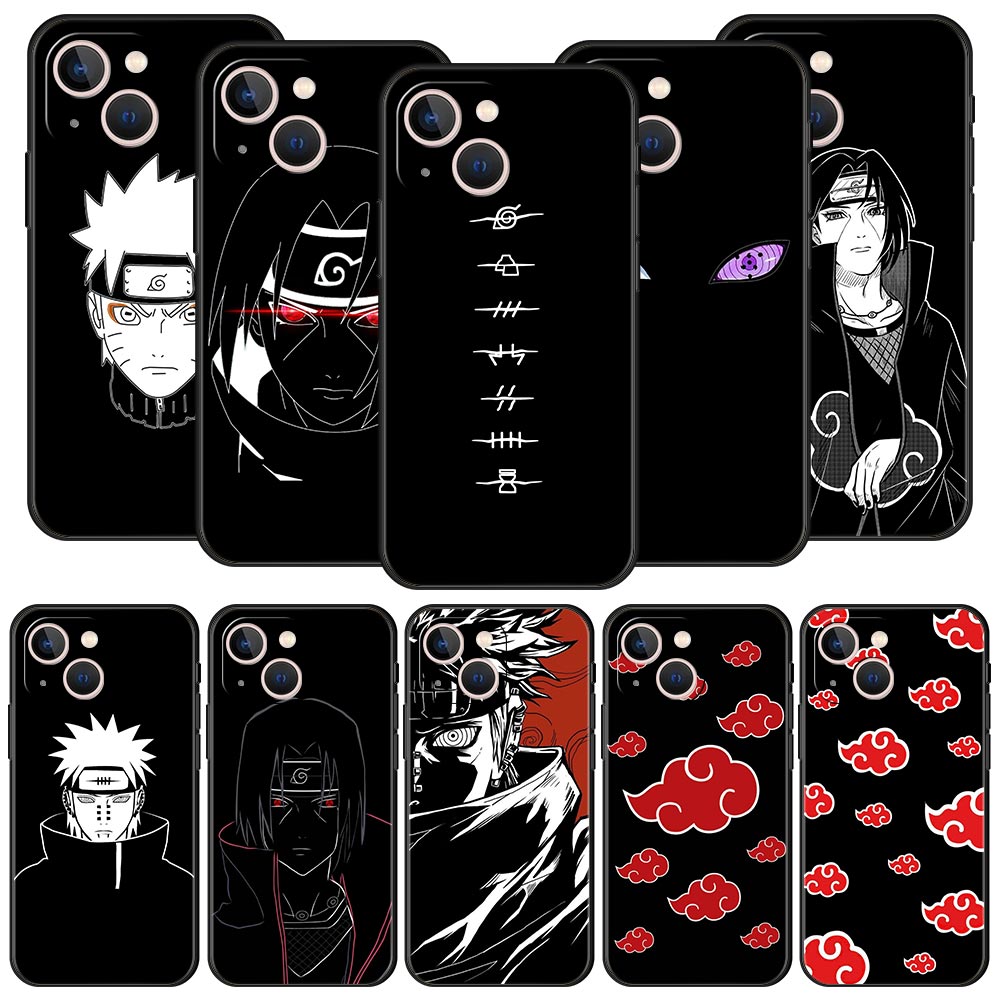 Naruto Anime Akatsuki Uchiha Luxury Phone Case For 11 12 13 Pro Max ...