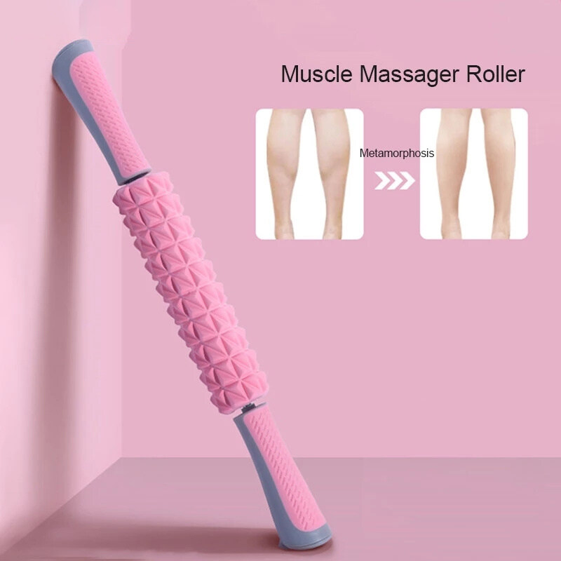 ลูกกลิ้งผ่อนคลายกล้ามเนื้อ Fitness Stick Spike Roller Leg Massager ...