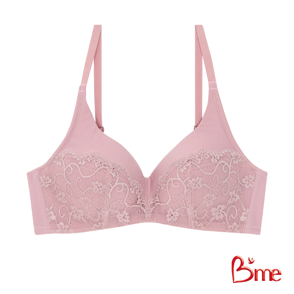 Bme เสื้อชั้นในไร้โครง รุ่น ME1C71 สีชมพู สีนู้ด (ลูกไม้ลาย Acacia ) - บีมี - ThaiPick