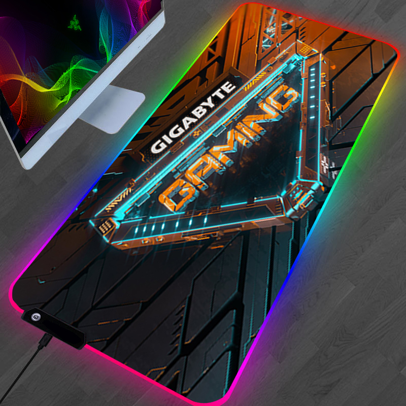 Gigabyte Mousepad Rgb Computer Mouse Pad Kawaii Gamer Aorus Pads ...