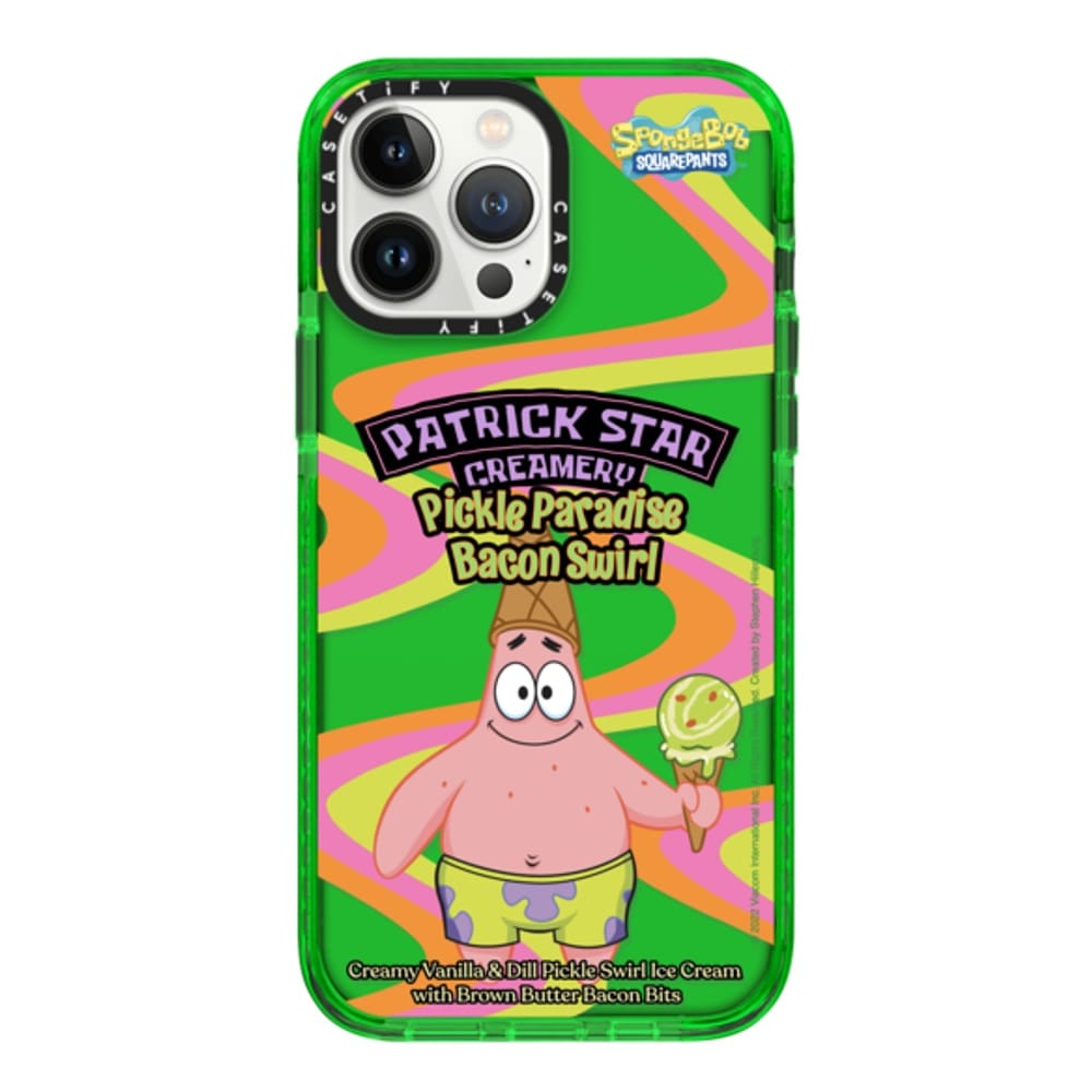 Patrick Pickle Paradise Ice Cream Case 13 Pro Max Impact Case สี: Green ...
