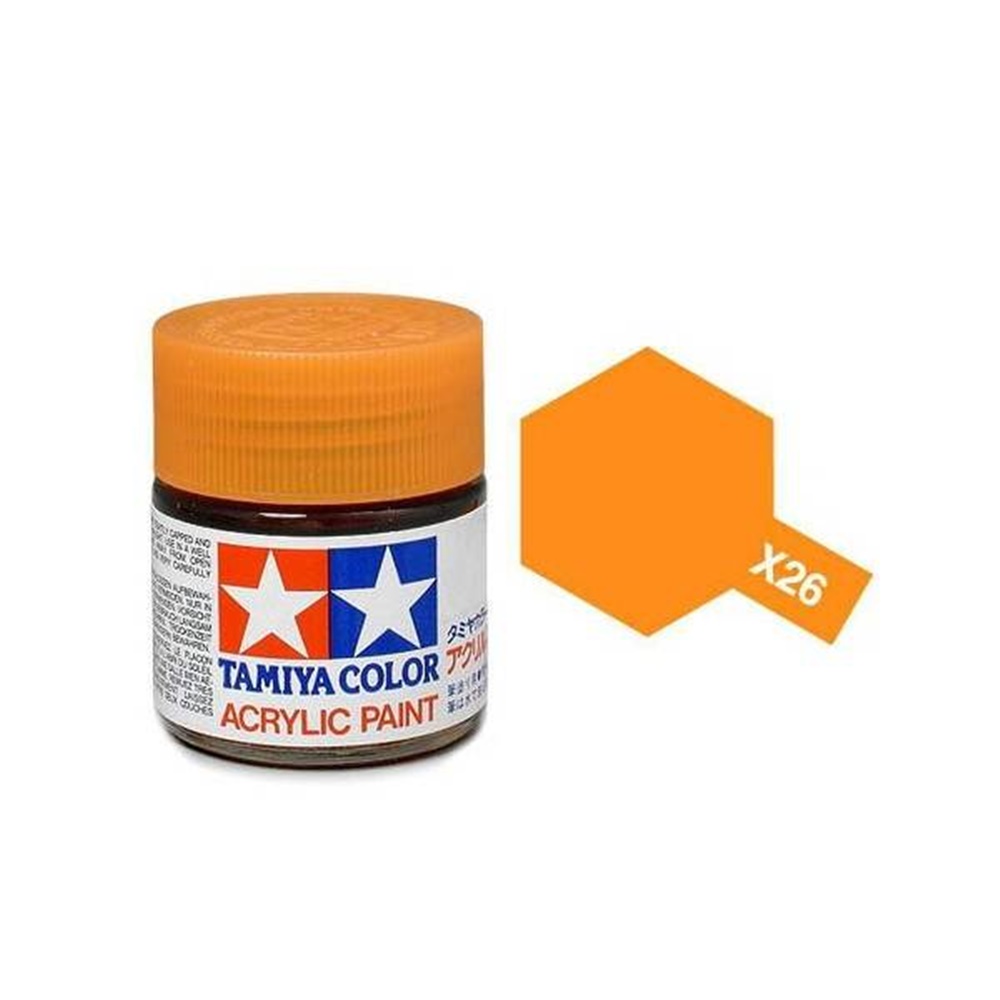 Tamiya Acrylic Paint X-26 Clear Orange - XPHobbyStore - ThaiPick